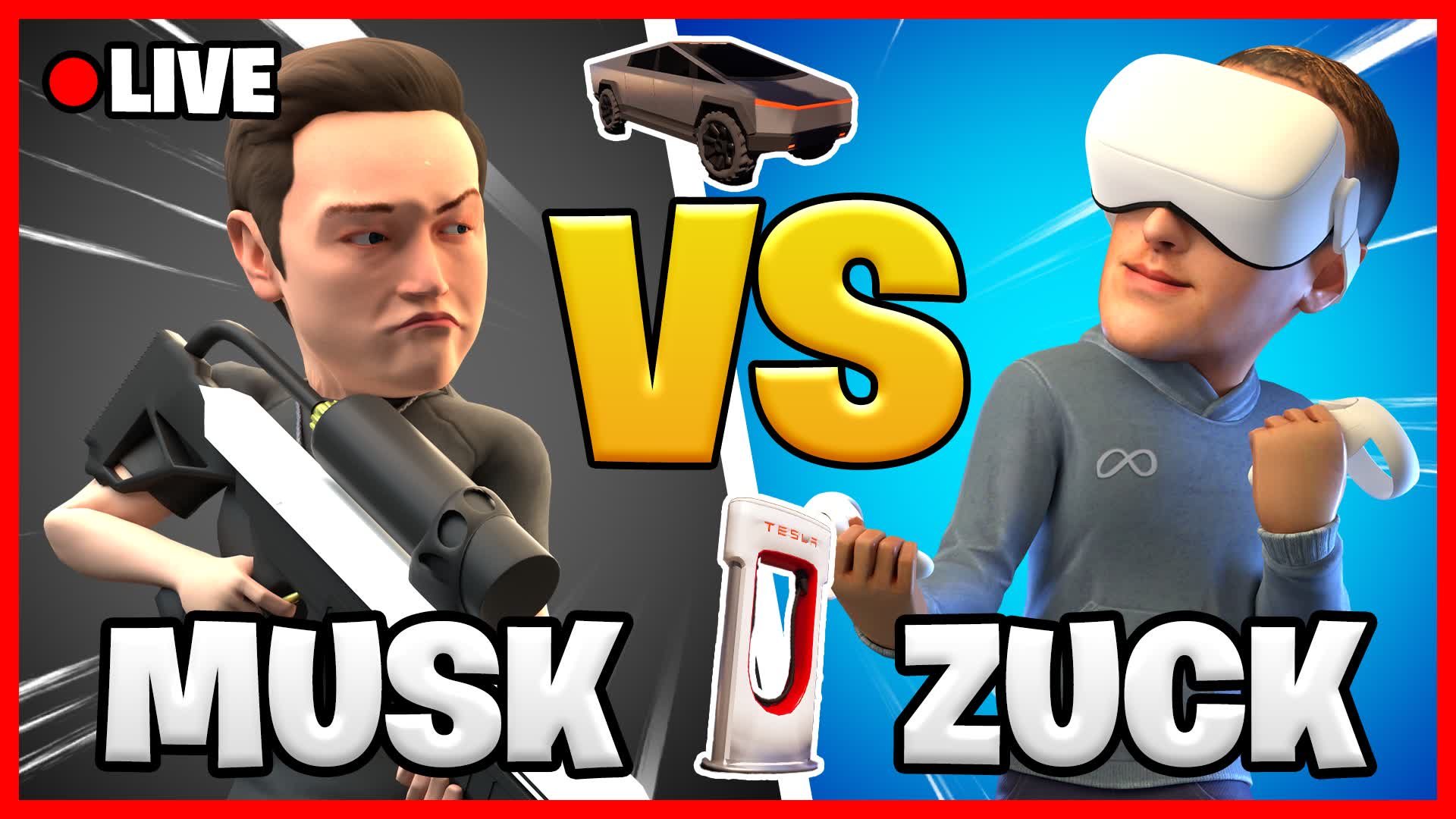 👽 MUSK VS ZUCK 🤖 [ ponzip ] – Fortnite Creative Map Code