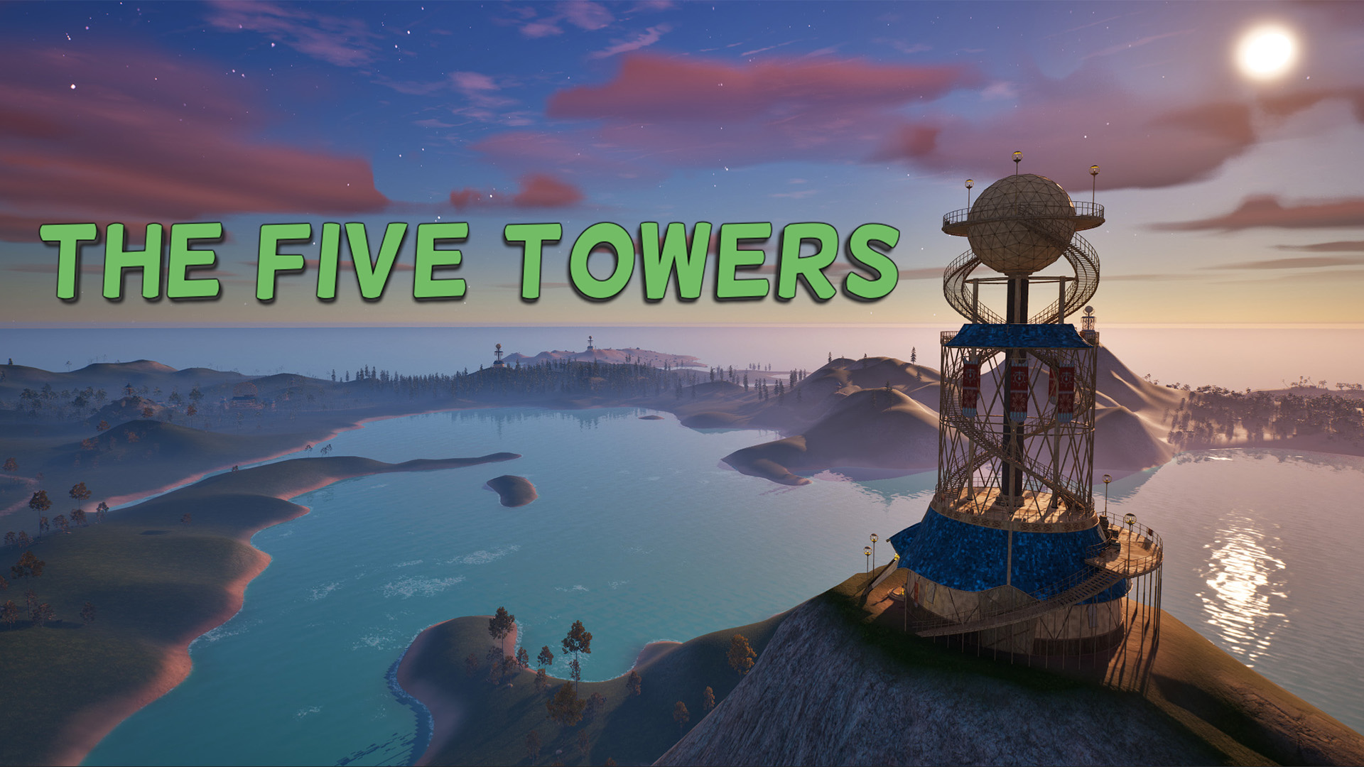 THE FIVE TOWERS [ solar_games ] – Fortnite Creative Map Code