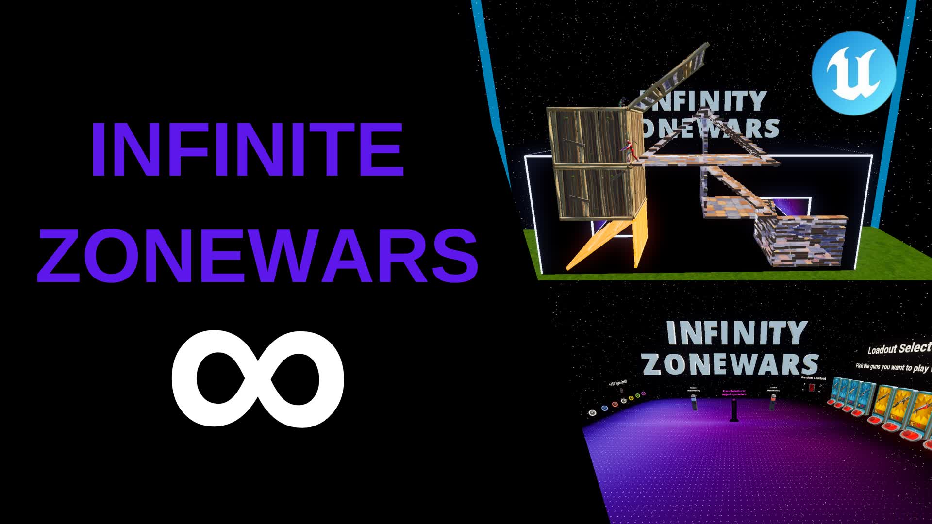 ∞ INFINITE ZONEWARS ∞ [Augments💫] [ lu-game ] – Fortnite Creative Map Code