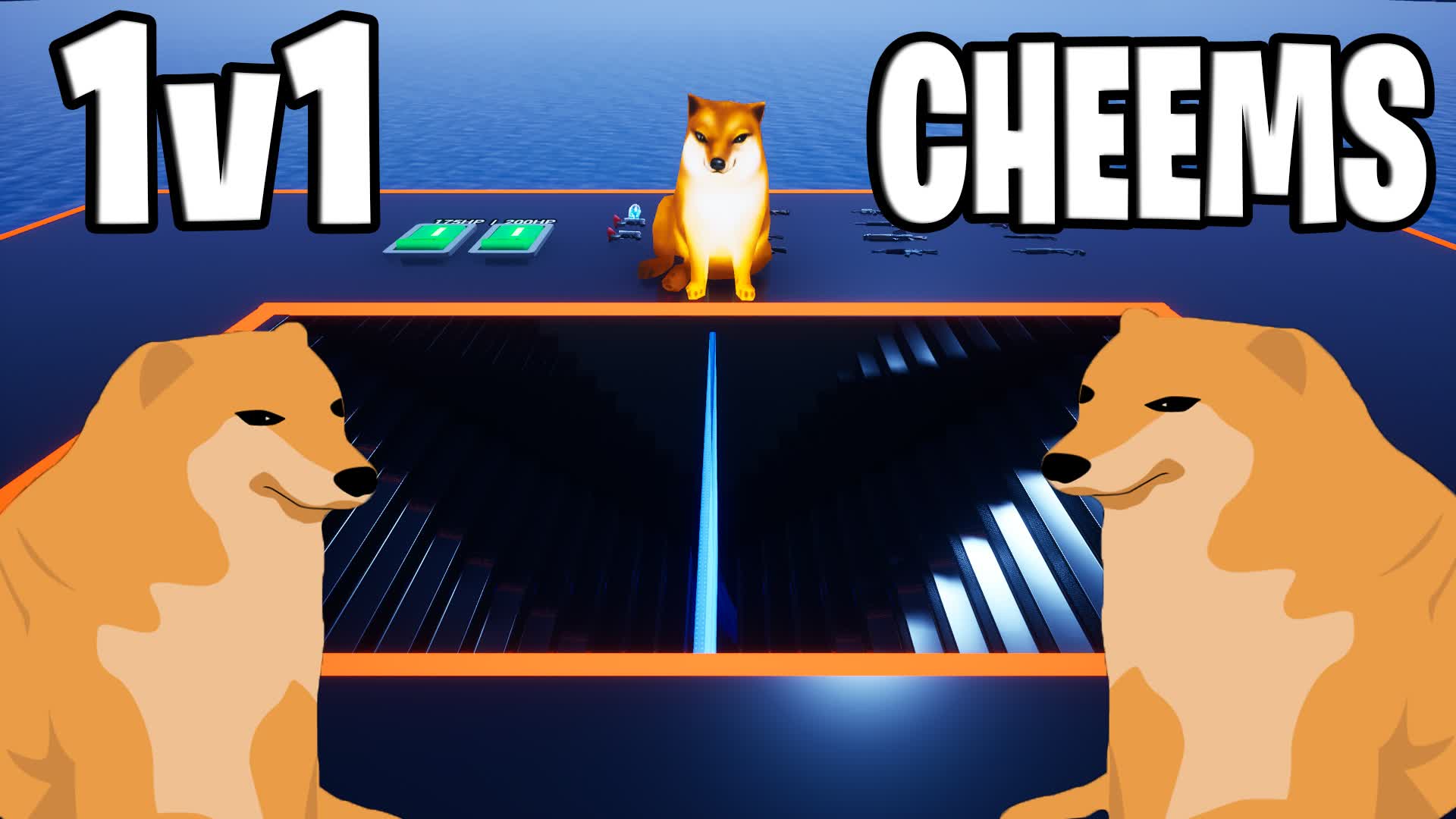 🐕 1V1 CHEEMS 0 DELAY [ davosus ] – Fortnite Creative Map Code