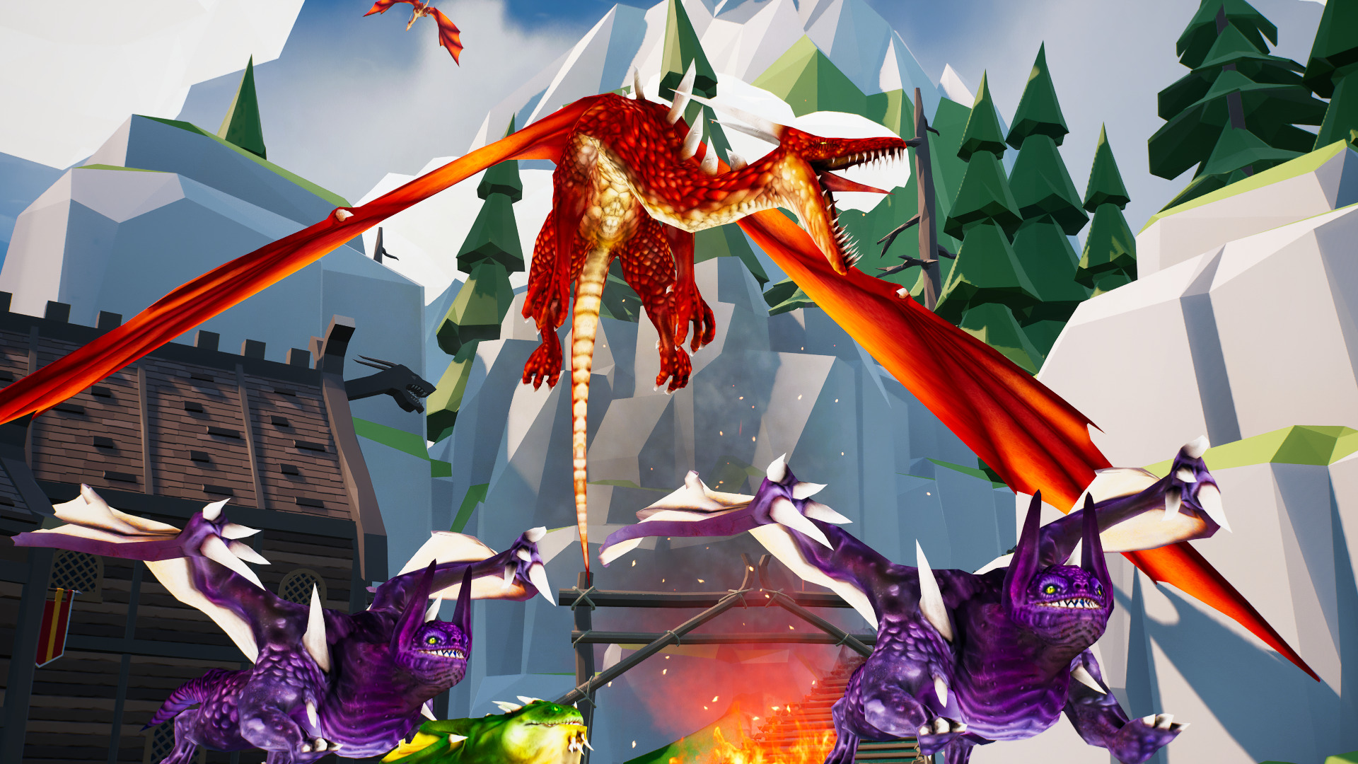 Survival - Dragon Invasion [ eggking ] – Fortnite Creative Map Code