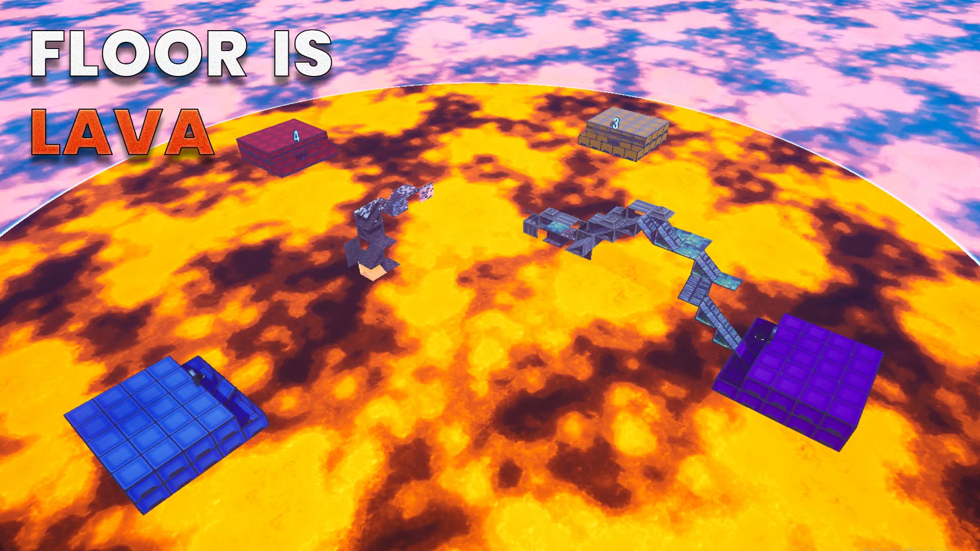FLOOR IS LAVA 4V4V4V4 [ aivirx ] – Fortnite Creative Map Code