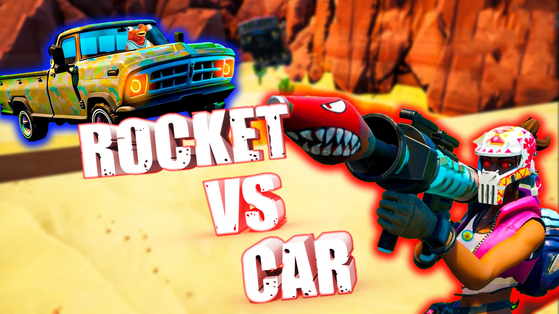 DESERT ROCKETS VS CARS [ spiker ] – Fortnite Creative Map Code