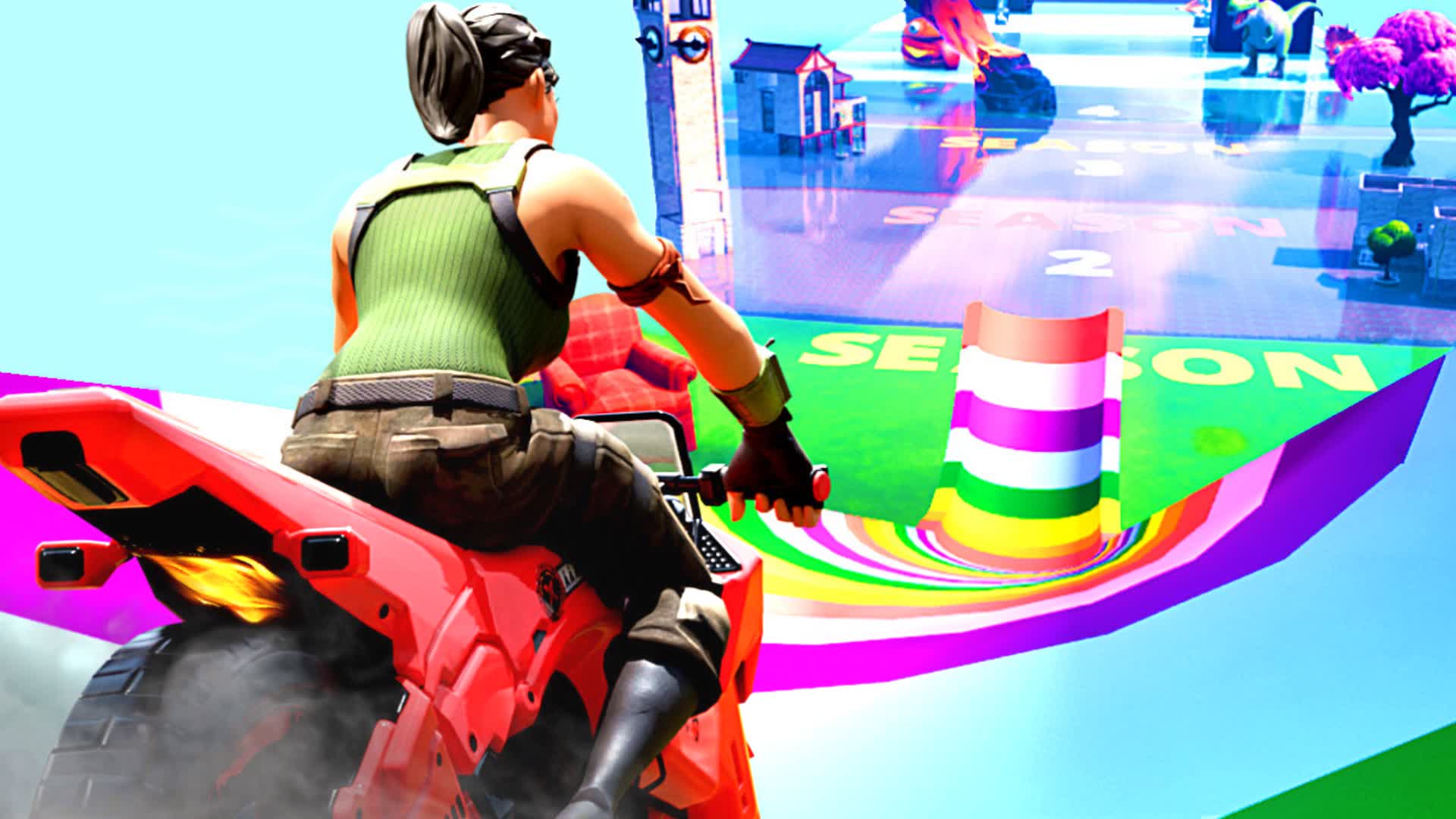 MEGA RAMP SEASONS! 🌄🚗💨 [ vrozix2 ] – Fortnite Creative Map Code