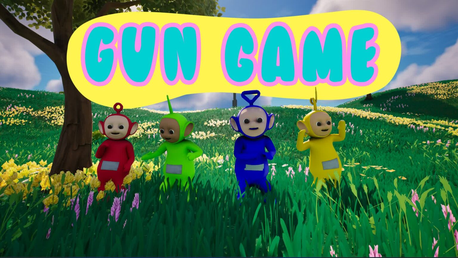 TELETUBBIES GUN GAME! [ bnana ] – Fortnite Creative Map Code