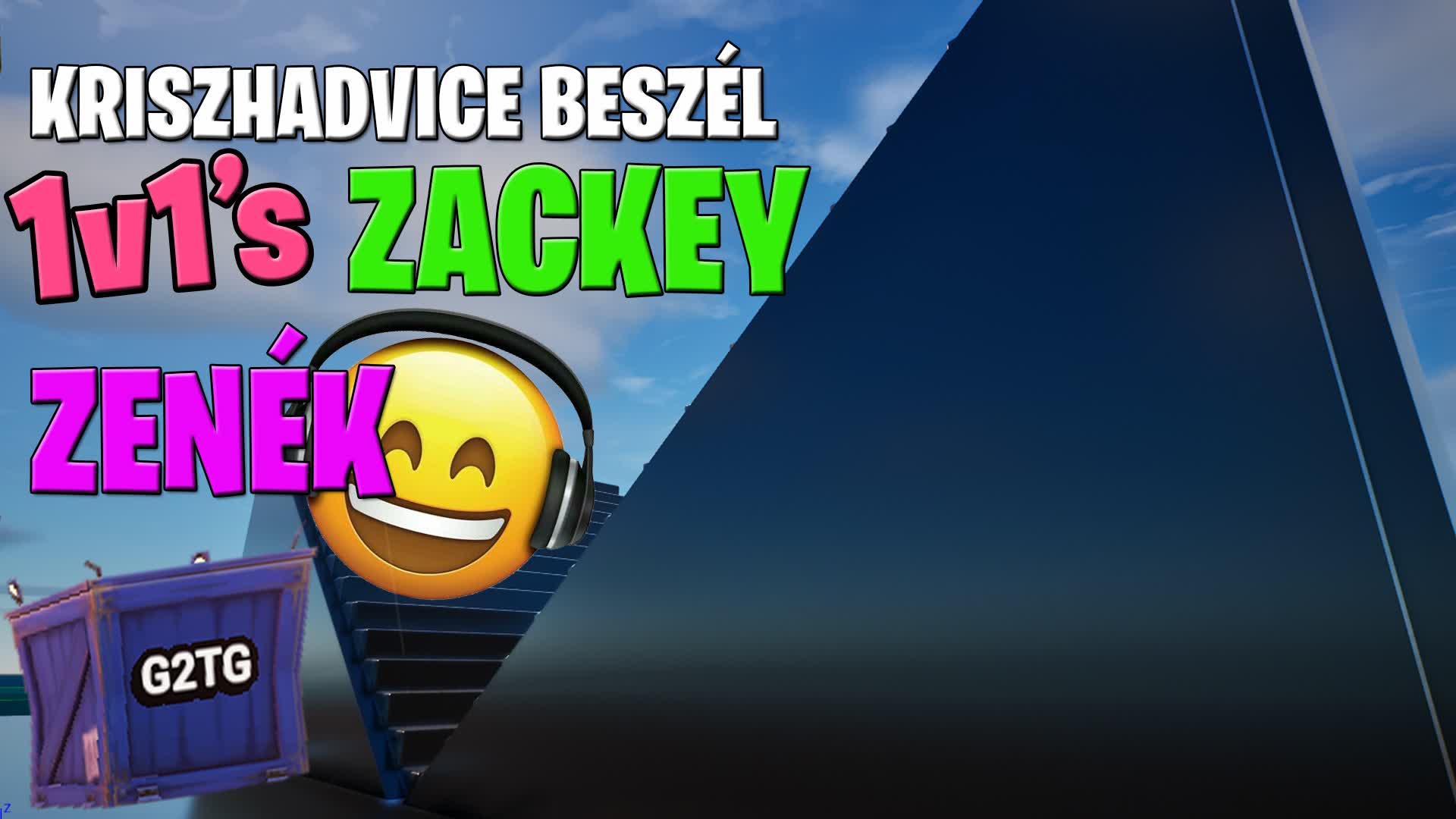 Zackey 1v1 Mapja (ZENÉK + KRISZH BESZÉL) [ zackey ] – Fortnite Creative Map Code