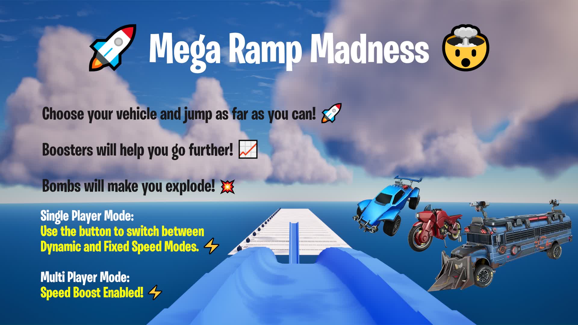 🚀 Mega Ramp Madness 🤯 [ nman_pkr ] – Fortnite Creative Map Code