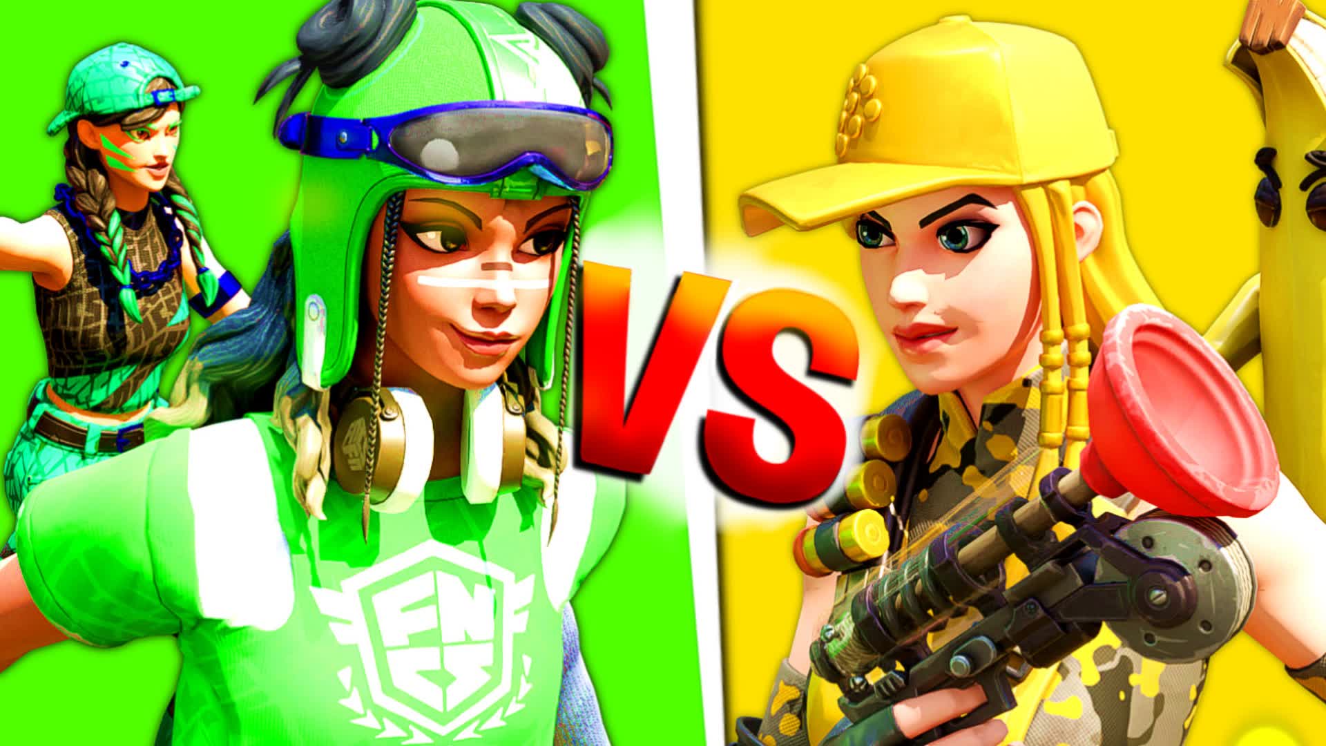 🟢GREEN VS YELLOW🟡 [NEW] [ vrozix2 ] – Fortnite Creative Map Code