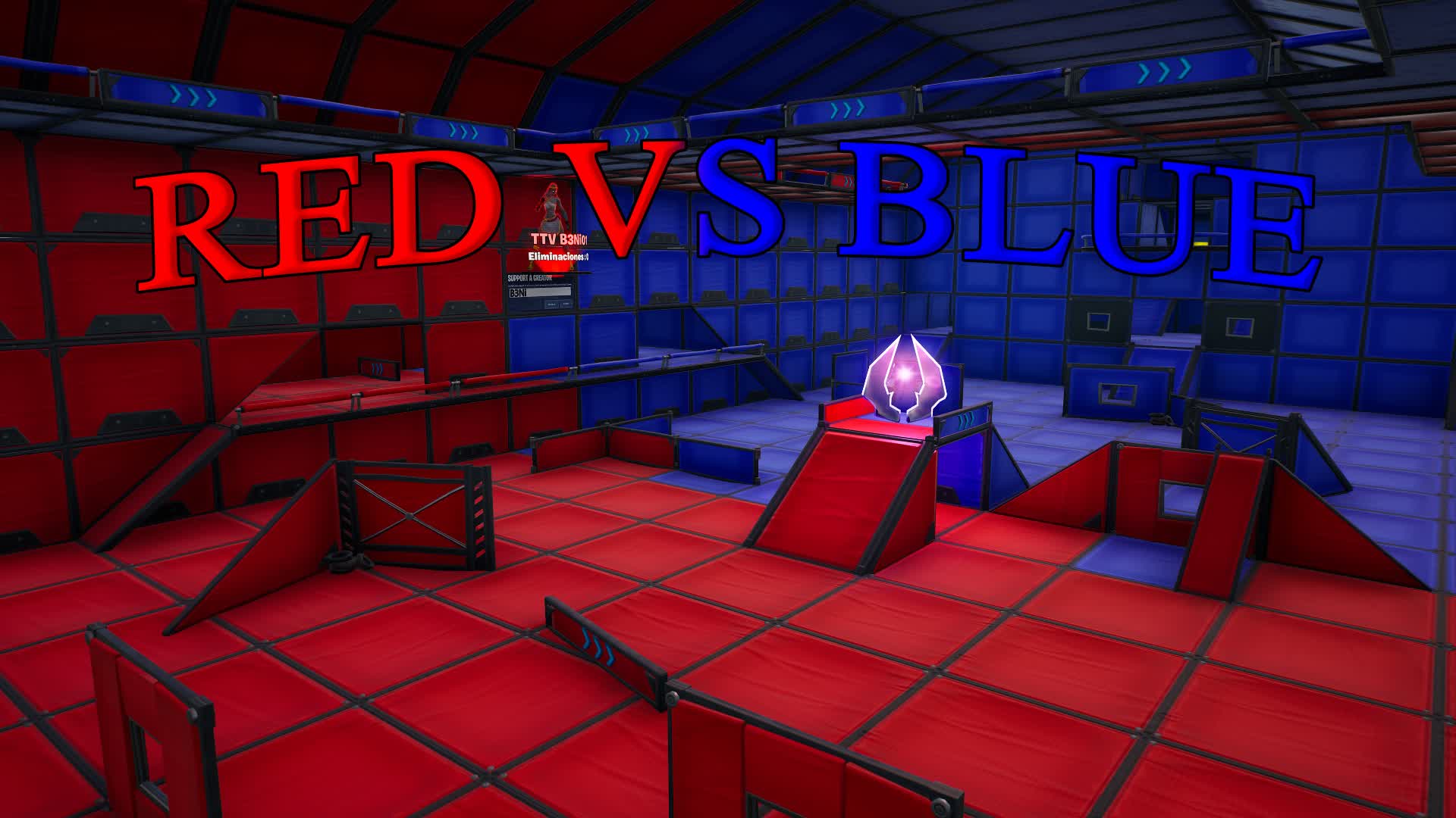 Crazyy 🥵RED VS BLUE🥶 [ b3ni ] – Fortnite Creative Map Code