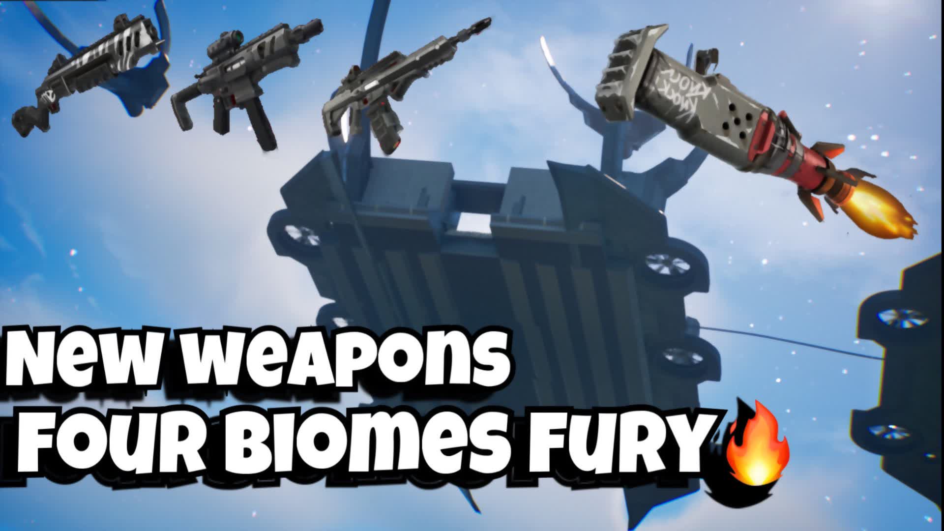 🔥FOUR BIOMES FURY🔥 [ thenks ] – Fortnite Creative Map Code