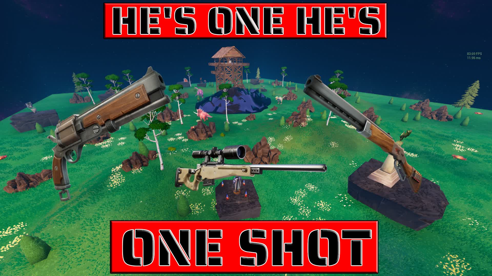 He’s one he’s ONE SHOT 🔫 [ bennyhab ] – Fortnite Creative Map Code