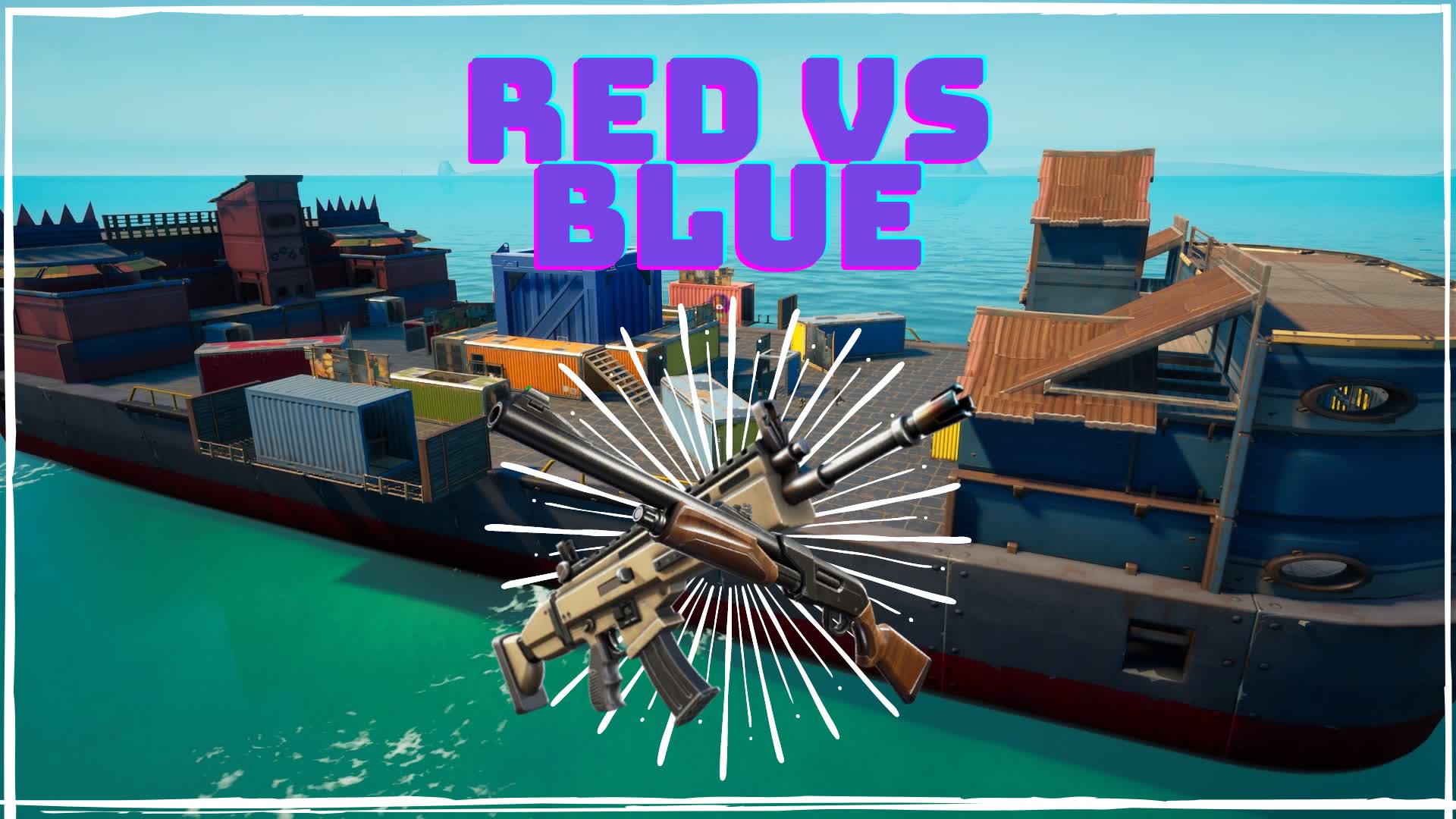 Red vs Blue: Cargo War [ tl-lupyon ] – Fortnite Creative Map Code
