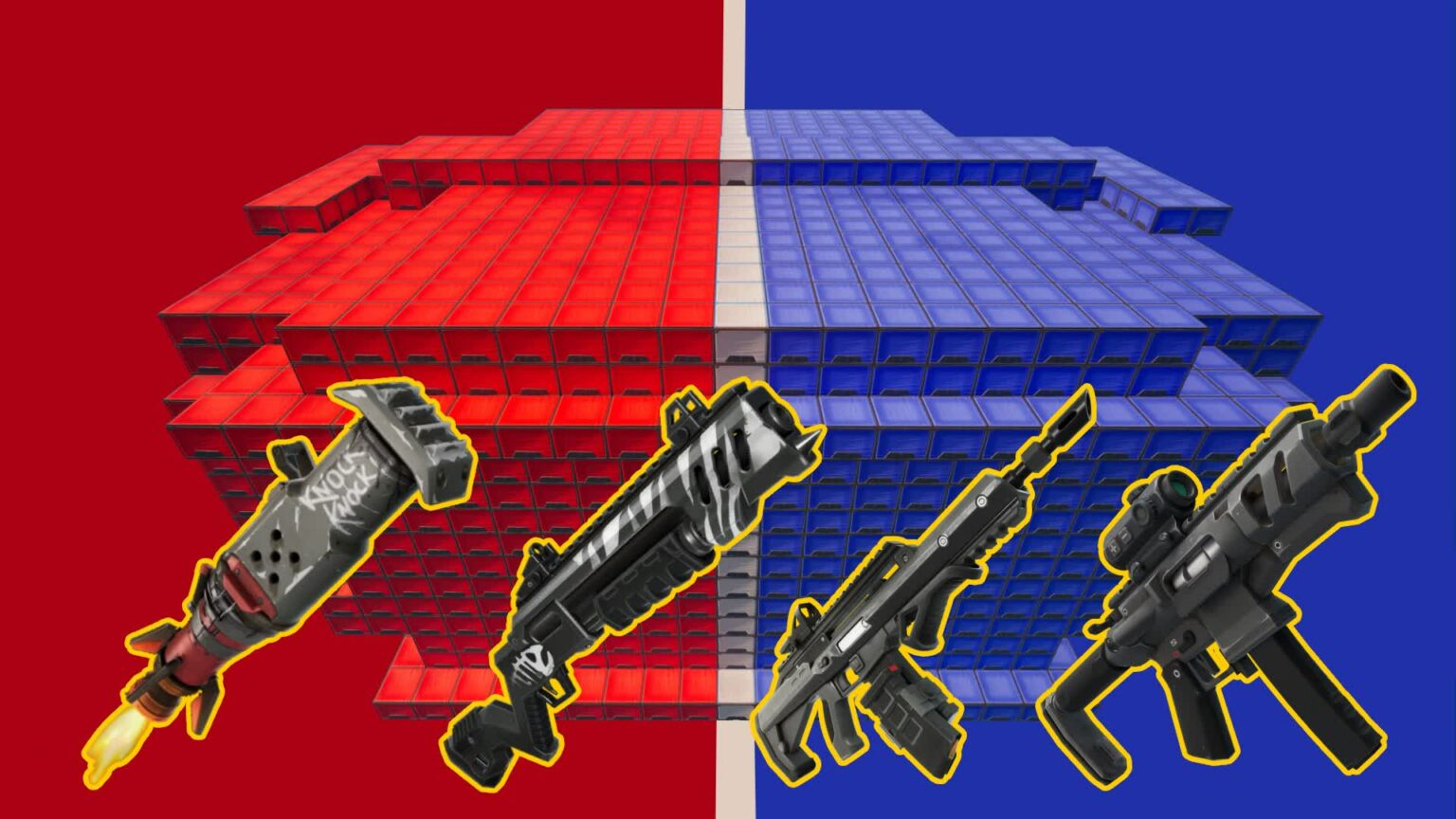 💯NEW 🥵RED VS BLUE MEGA🥶 [ savvy6k ] – Fortnite Creative Map Code