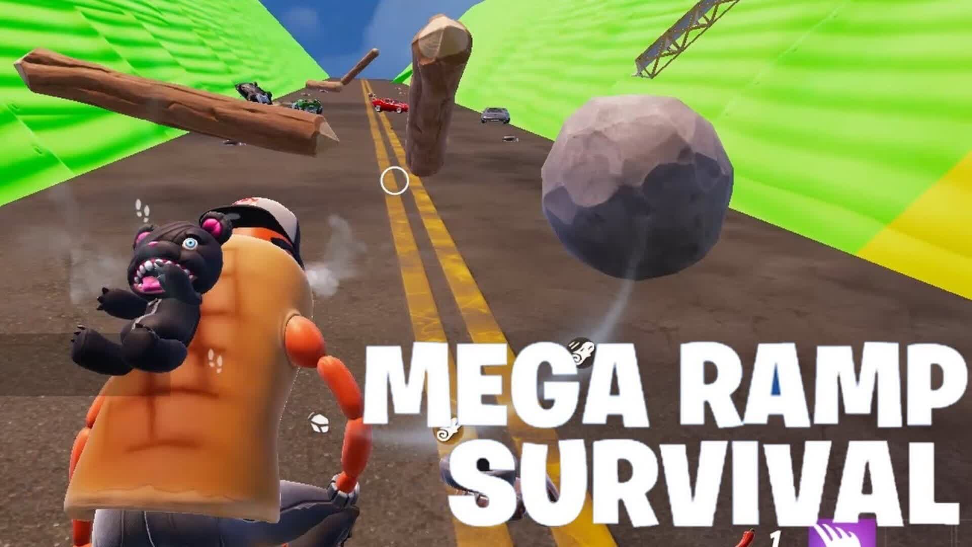 MEGA RAMP SURVIVAL 18 LEVEL [ naxy ] – Fortnite Creative Map Code