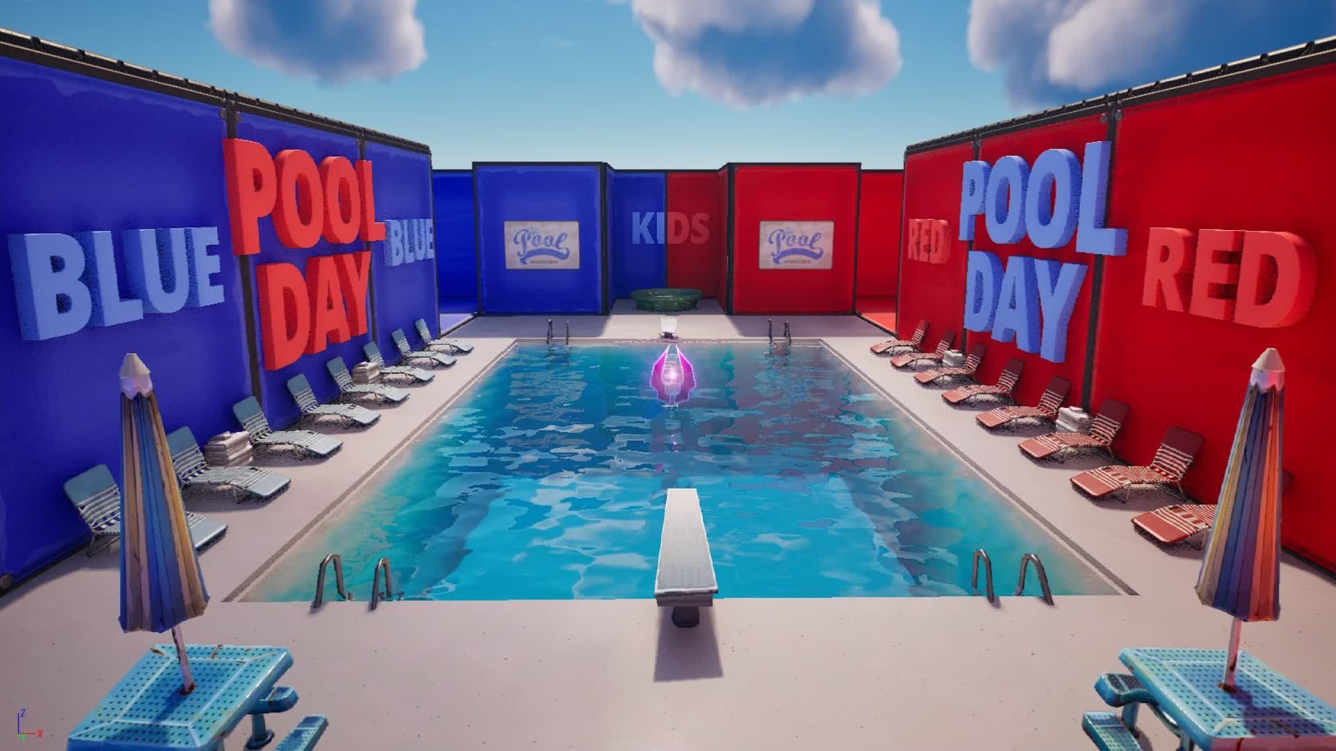 POOL DAY RED VS BLUE [ zaraki0710 ] – Fortnite Creative Map Code