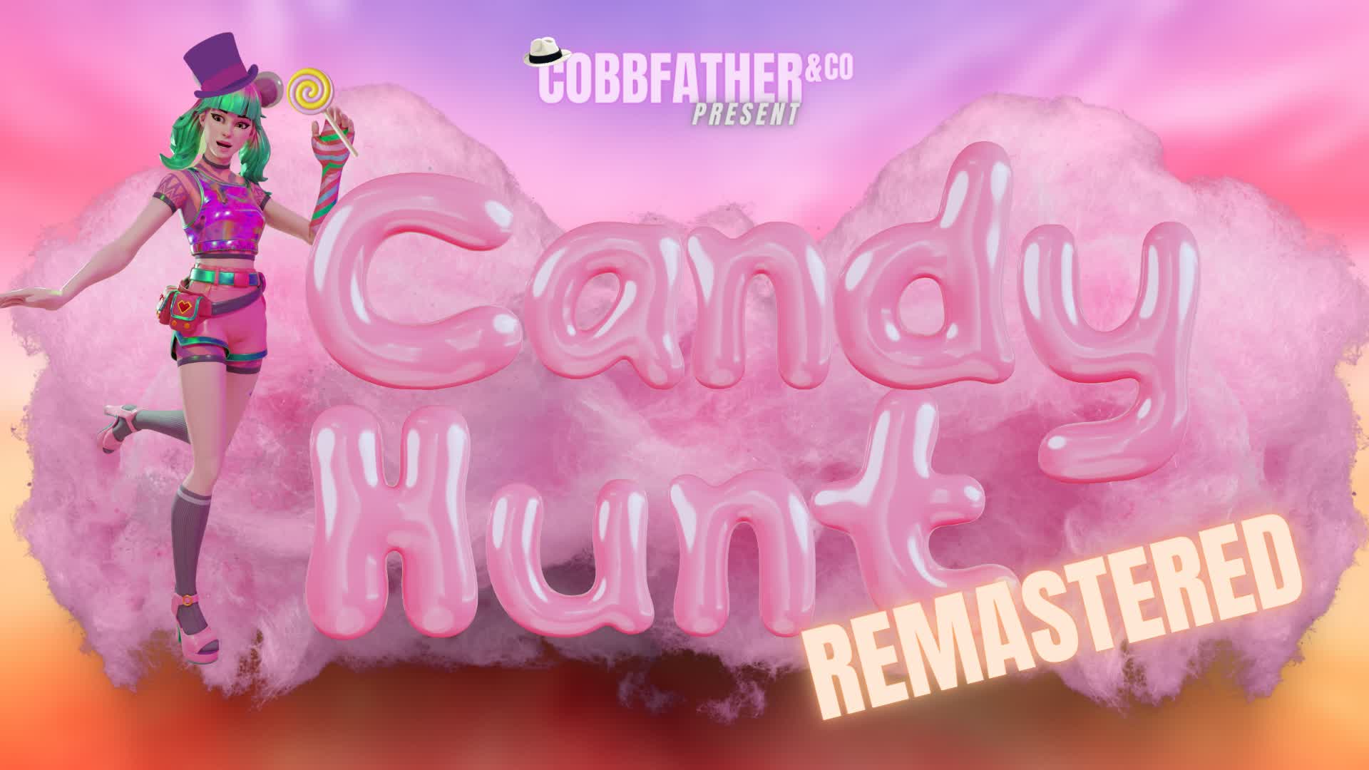 🍭NEW CANDY HUNT🍭 80+CANDIES [ cobbfather ] – Fortnite Creative Map Code