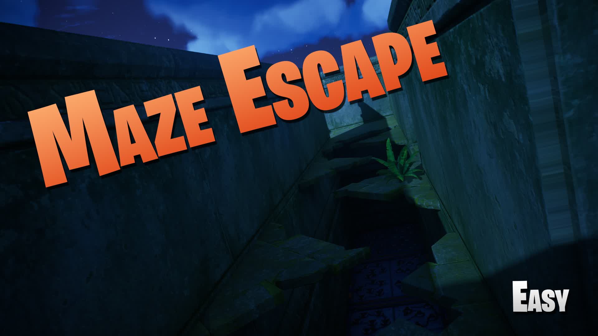 Maze Escape ꡌ‍ (Easy - Night) [ the_creator ] – Fortnite Creative Map Code