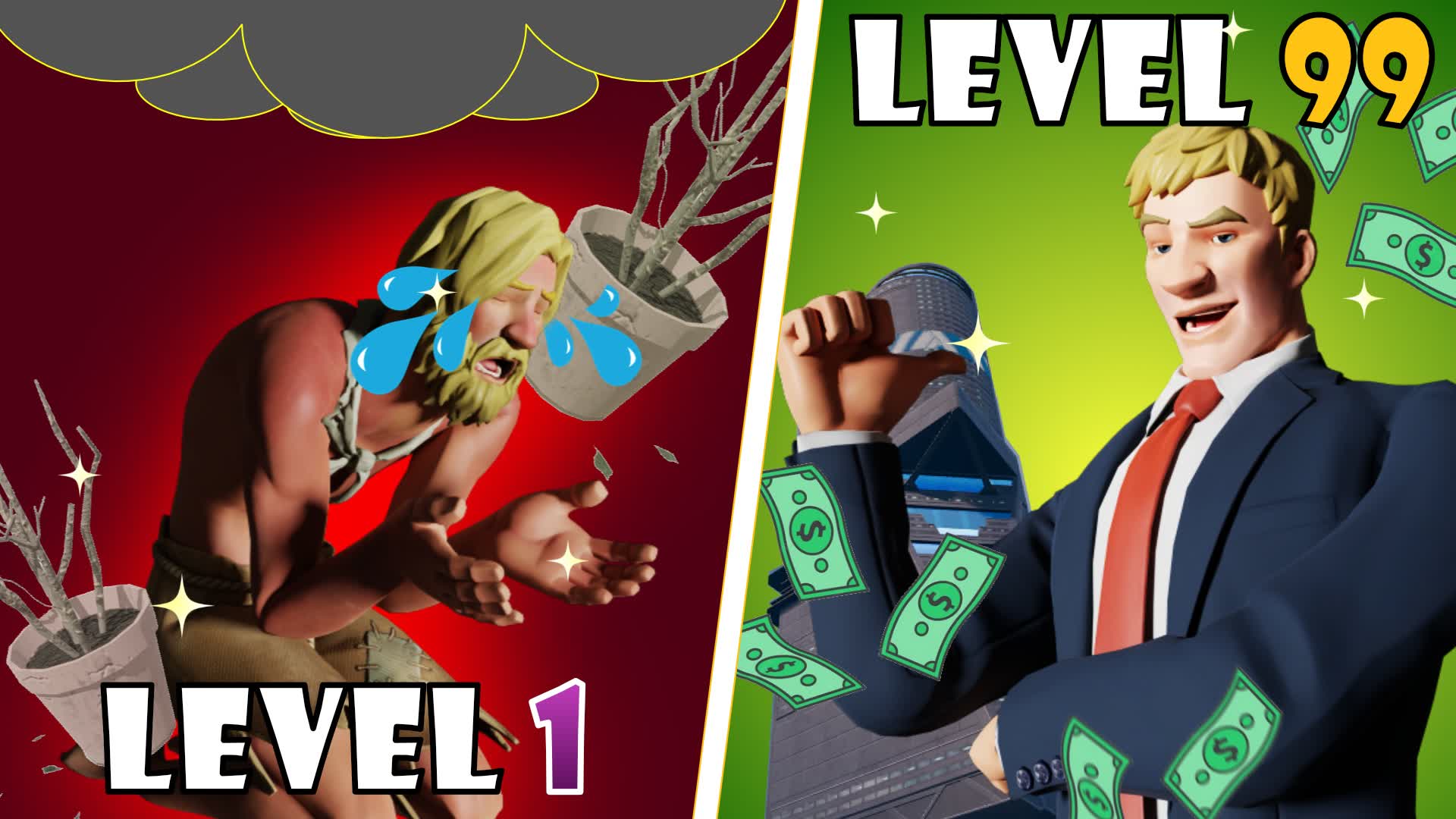 🤑Rich farm / Poor farm Tycoon😭 [ clevereen ] – Fortnite Creative Map Code