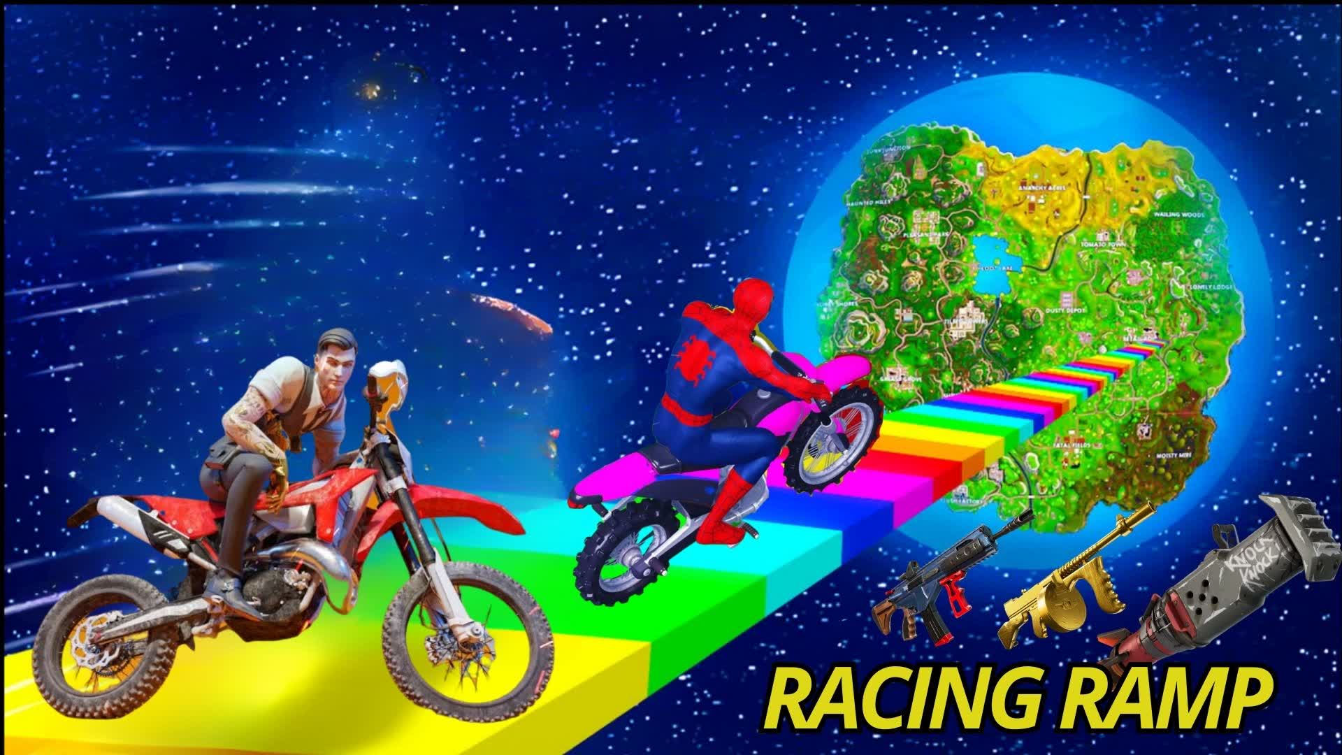 RACING BATTLE RAMP * FFA [ nubor ] – Fortnite Creative Map Code