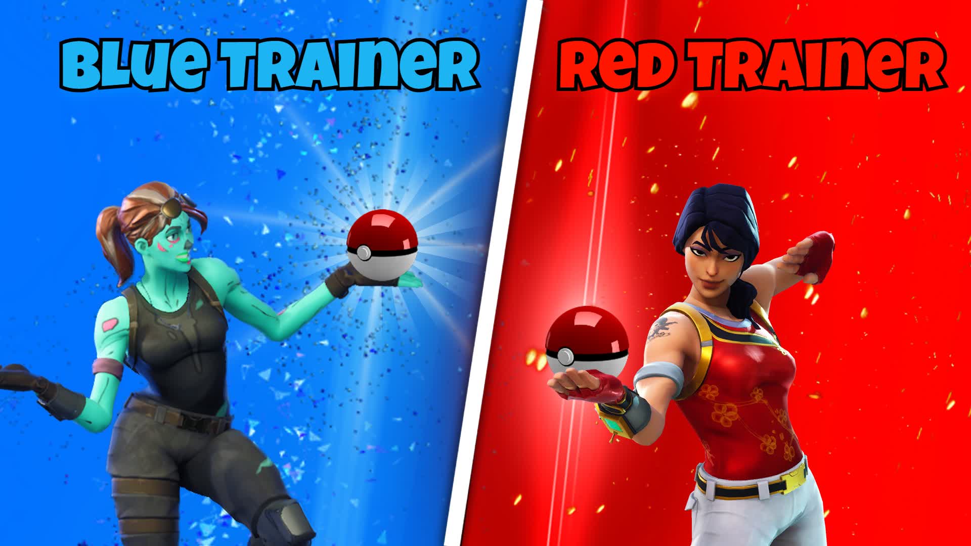 🆕 🔵Blue Trainer Vs Red Trainer 🔴 [ bennyblack ] – Fortnite Creative Map ...
