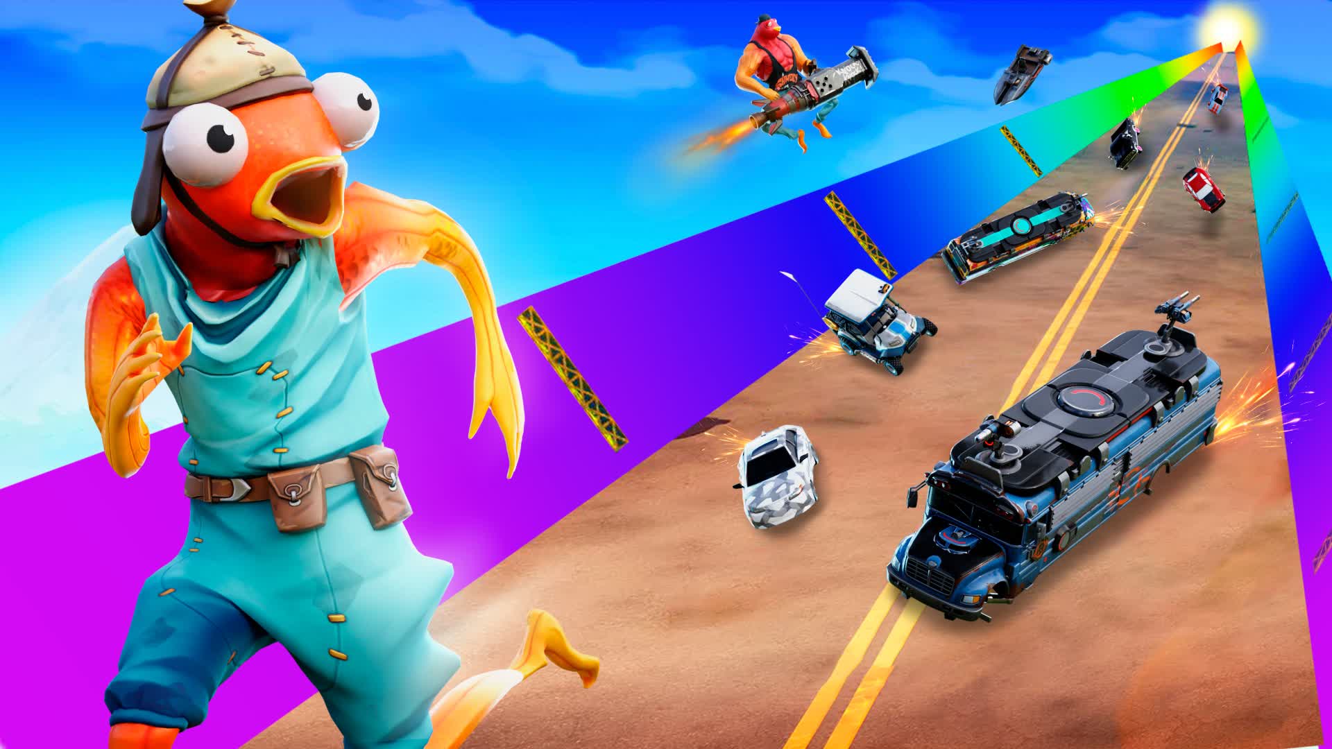 CHAOTIC MEGA RAMP SURVIVAL 💀 [ senhorleoncio ] – Fortnite Creative Map Code