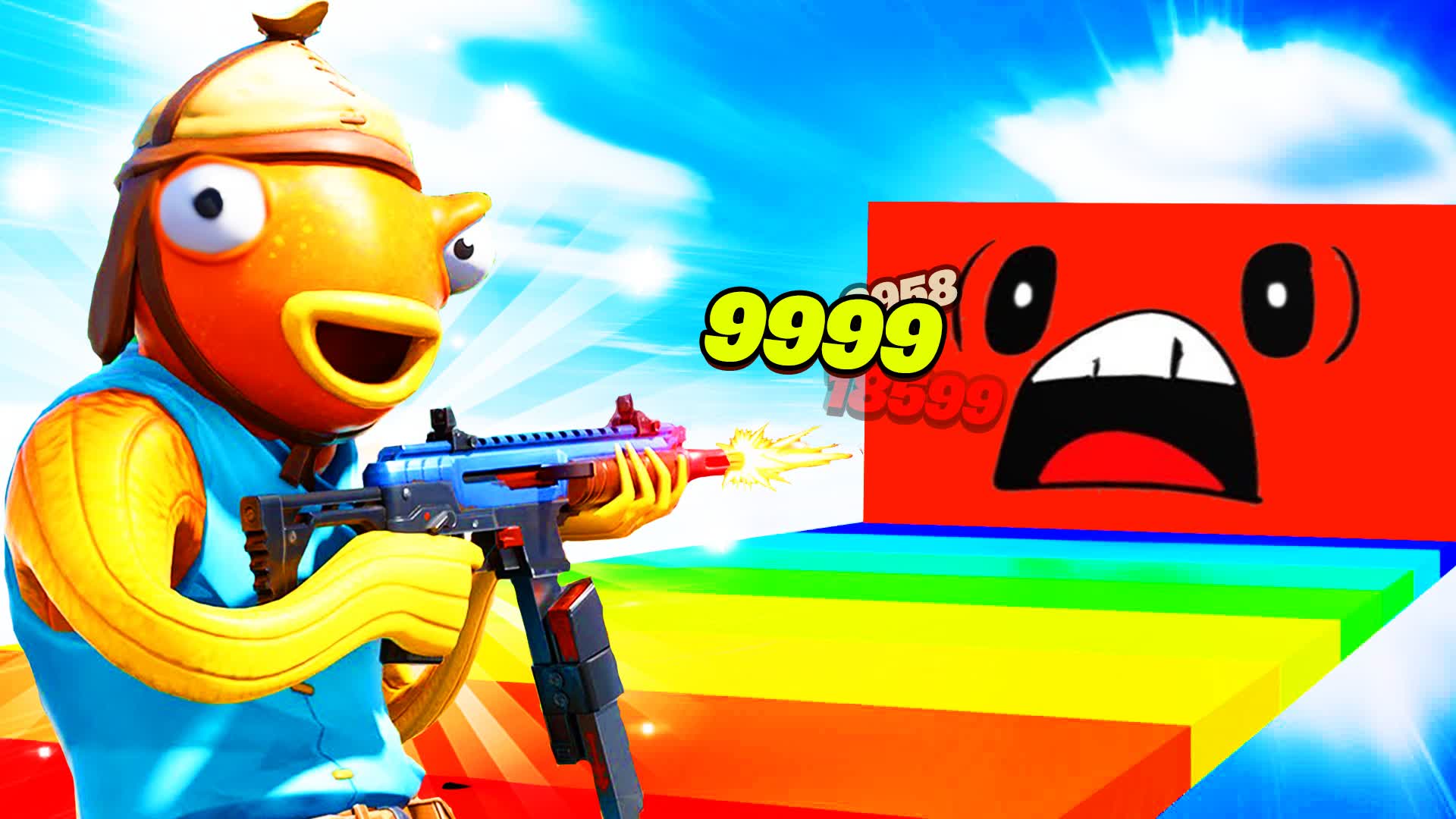 💥 999 DAMAGE SURVIVAL 🆕 [ cmsg ] – Fortnite Creative Map Code