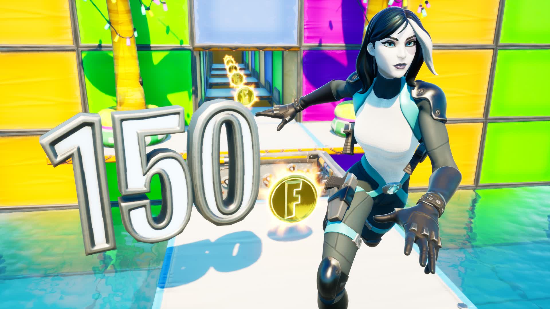 ⭐EASY DEATHRUN 150 LEVELS⭐ [ aeroh ] – Fortnite Creative Map Code