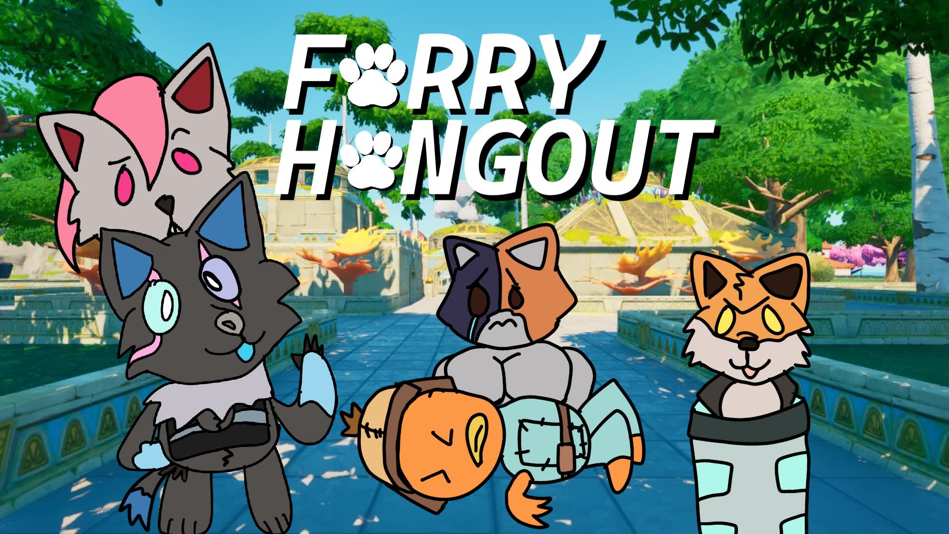 🐾 Furry Hangout 🌈 [ sparklingpishy ] – Fortnite Creative Map Code