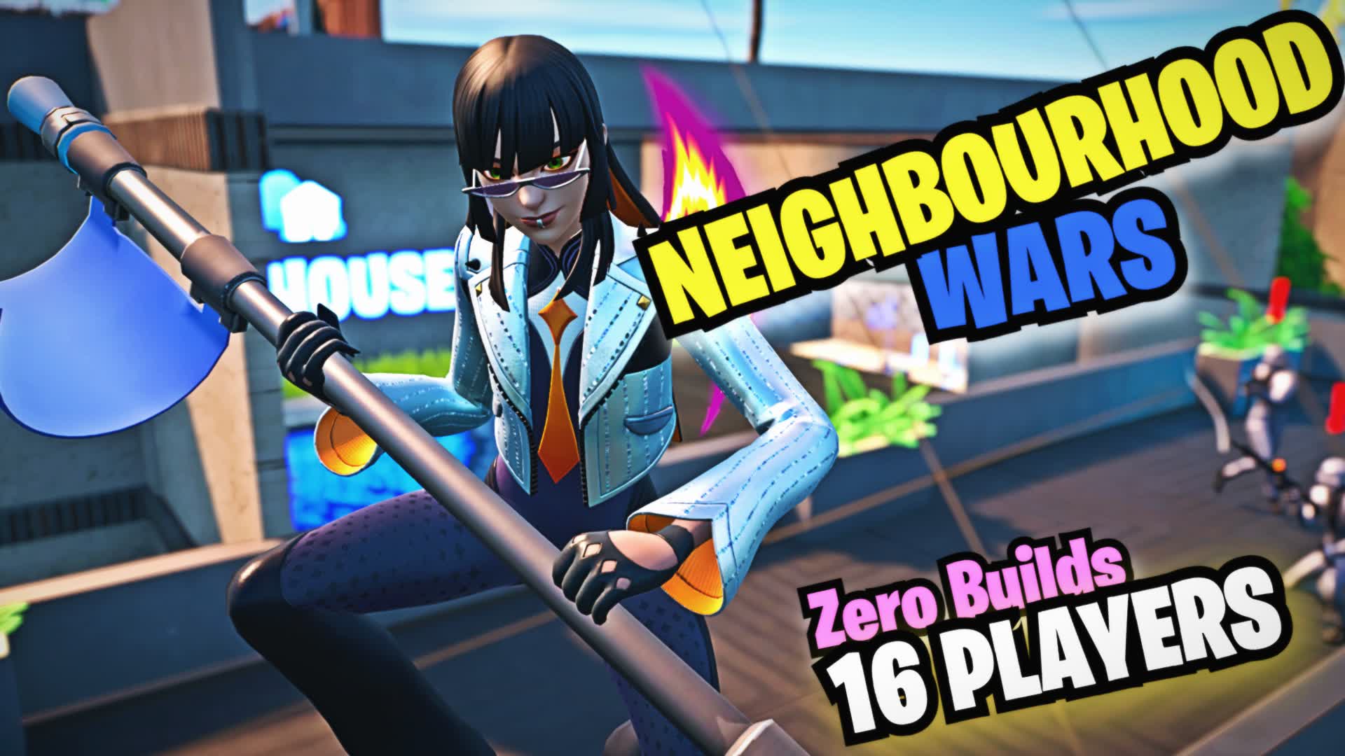 🏠 Neighbourhood Wars💥(16) [ badbonez ] – Fortnite Creative Map Code