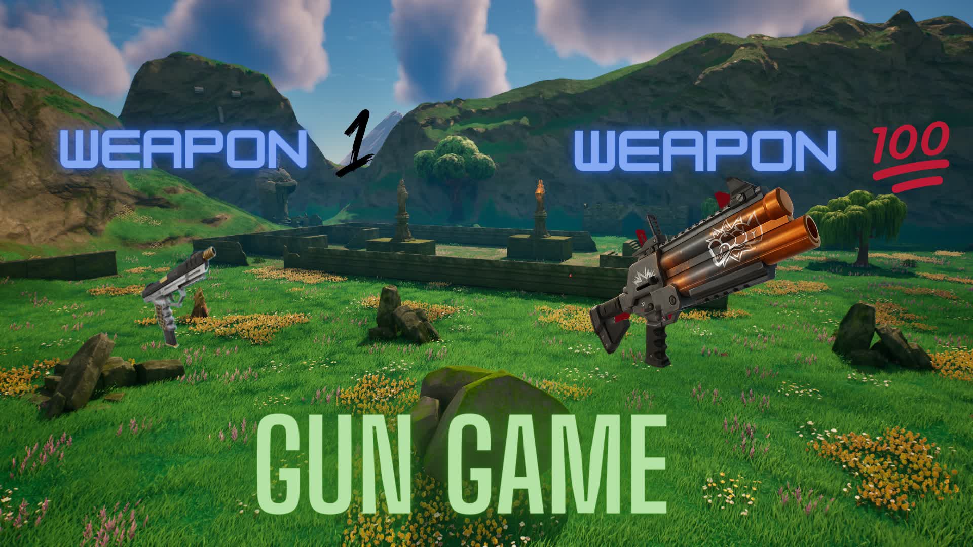 JUNGLE Gun Game [ lolverdose ] – Fortnite Creative Map Code