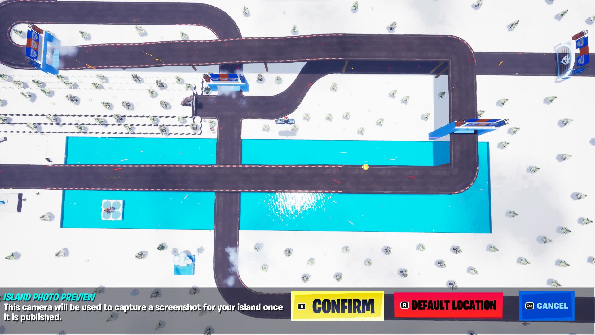 Octane Frozen Race [ landscape ] – Fortnite Creative Map Code