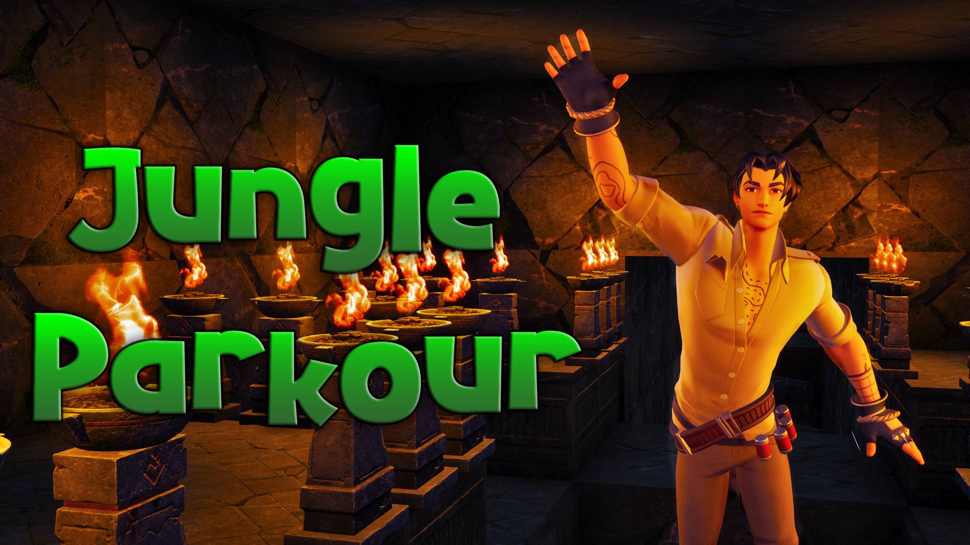 Jungle Parkour [ landscape ] – Fortnite Creative Map Code