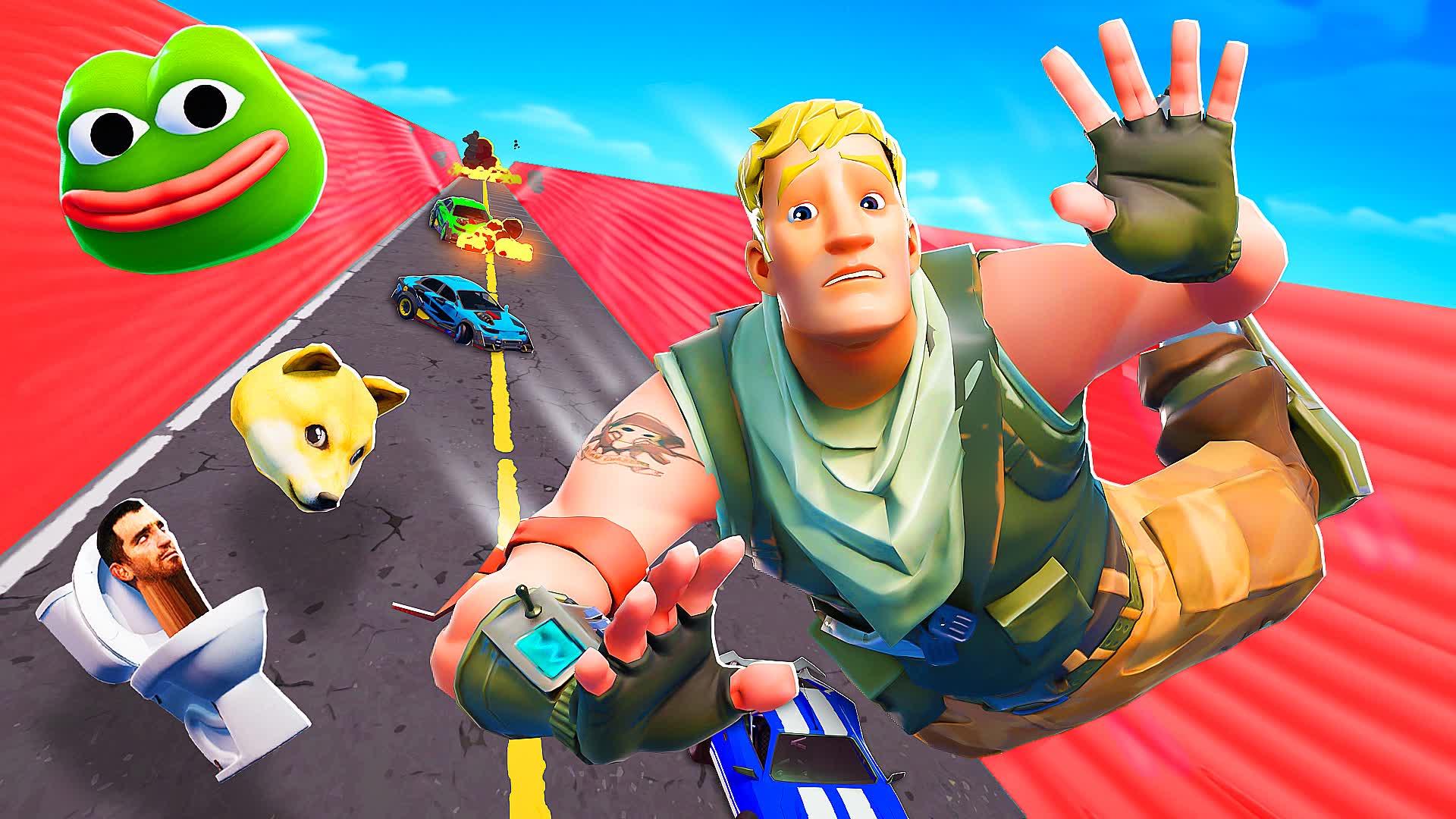 MEME RAMP 🤣 IMPOSSIBLE [ notluc ] – Fortnite Creative Map Code