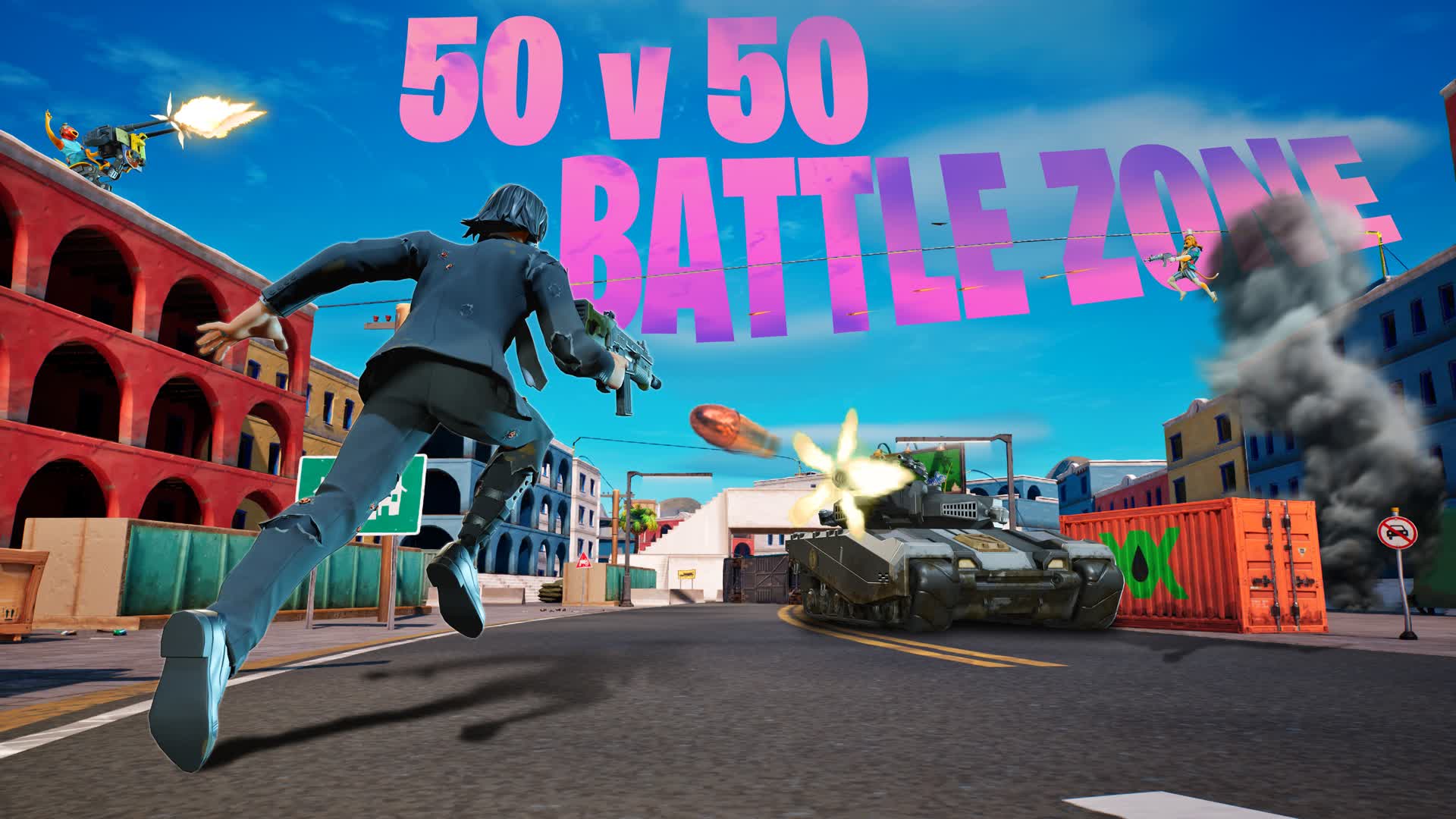 🆕50v50 BATTLE ZONE🆕 [ hiddenleafgames ] – Fortnite Creative Map Code