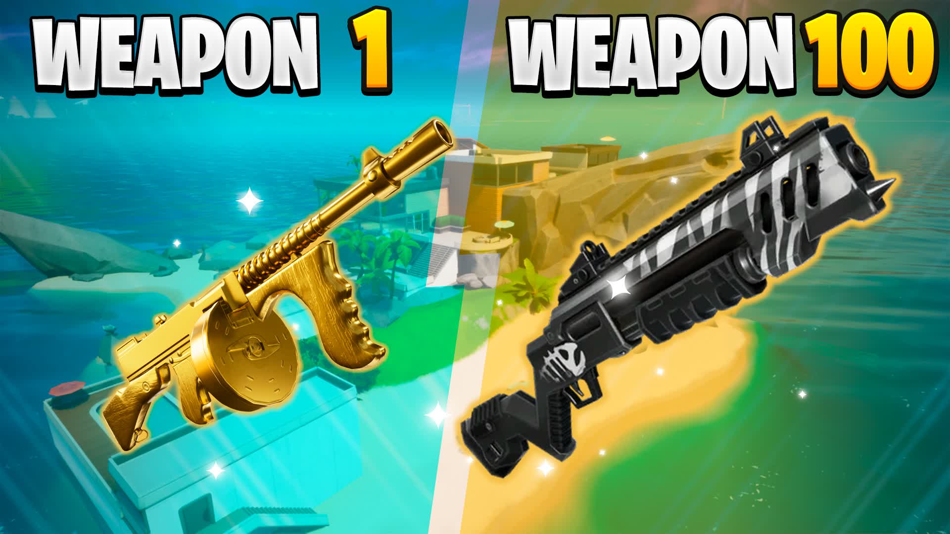 🦈 THE SHARK GUN GAME 💥 ONE SHOT [ albip ] – Fortnite Creative Map Code