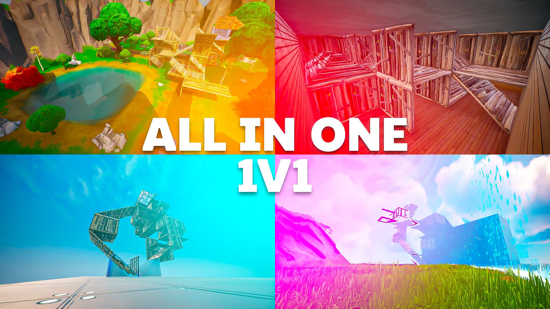 ALL IN ONE 1V1 [ artskill ] – Fortnite Creative Map Code