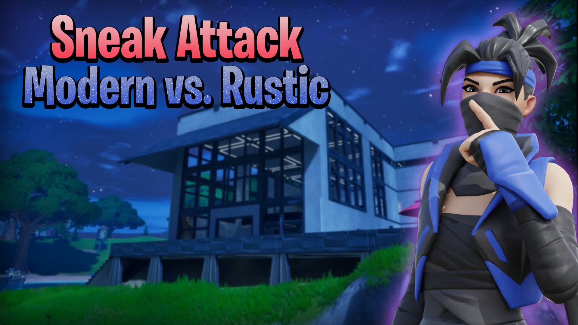 Sneak Attack: Modern vs. Rustic [ ndoe ] – Fortnite Creative Map Code