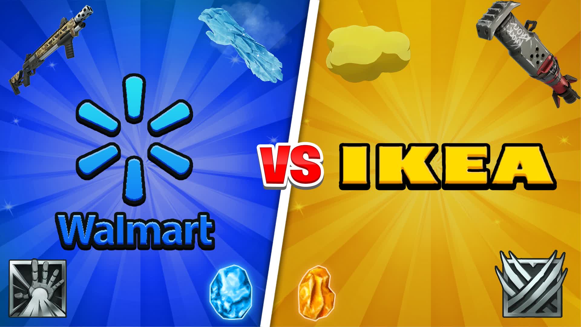 🆕 WALMART VS IKEA 🛒 [ bolas ] – Fortnite Creative Map Code
