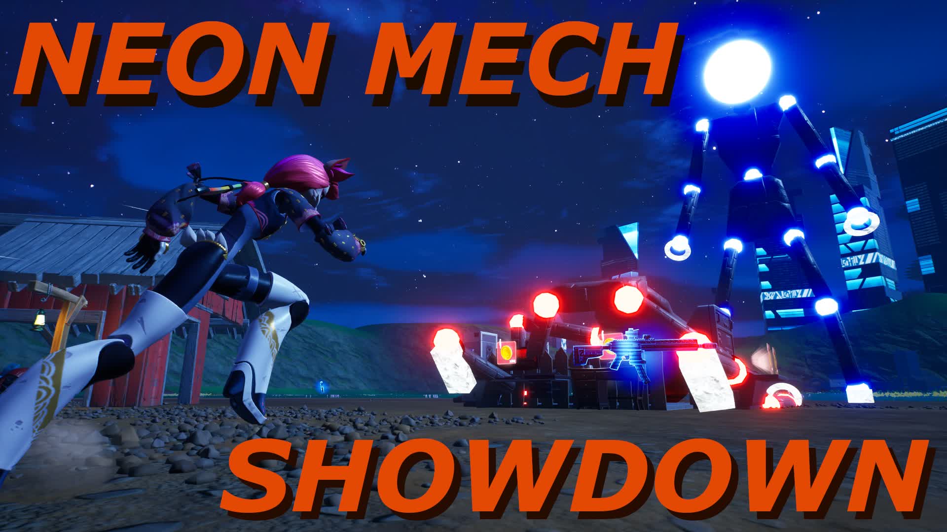 Neon Mech Showdown [MegaJam] [ vacui ] – Fortnite Creative Map Code