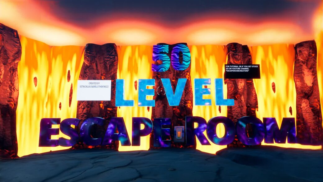 50 LEVEL ESCAPE ROOM [ melo22 ] – Fortnite Creative Map Code