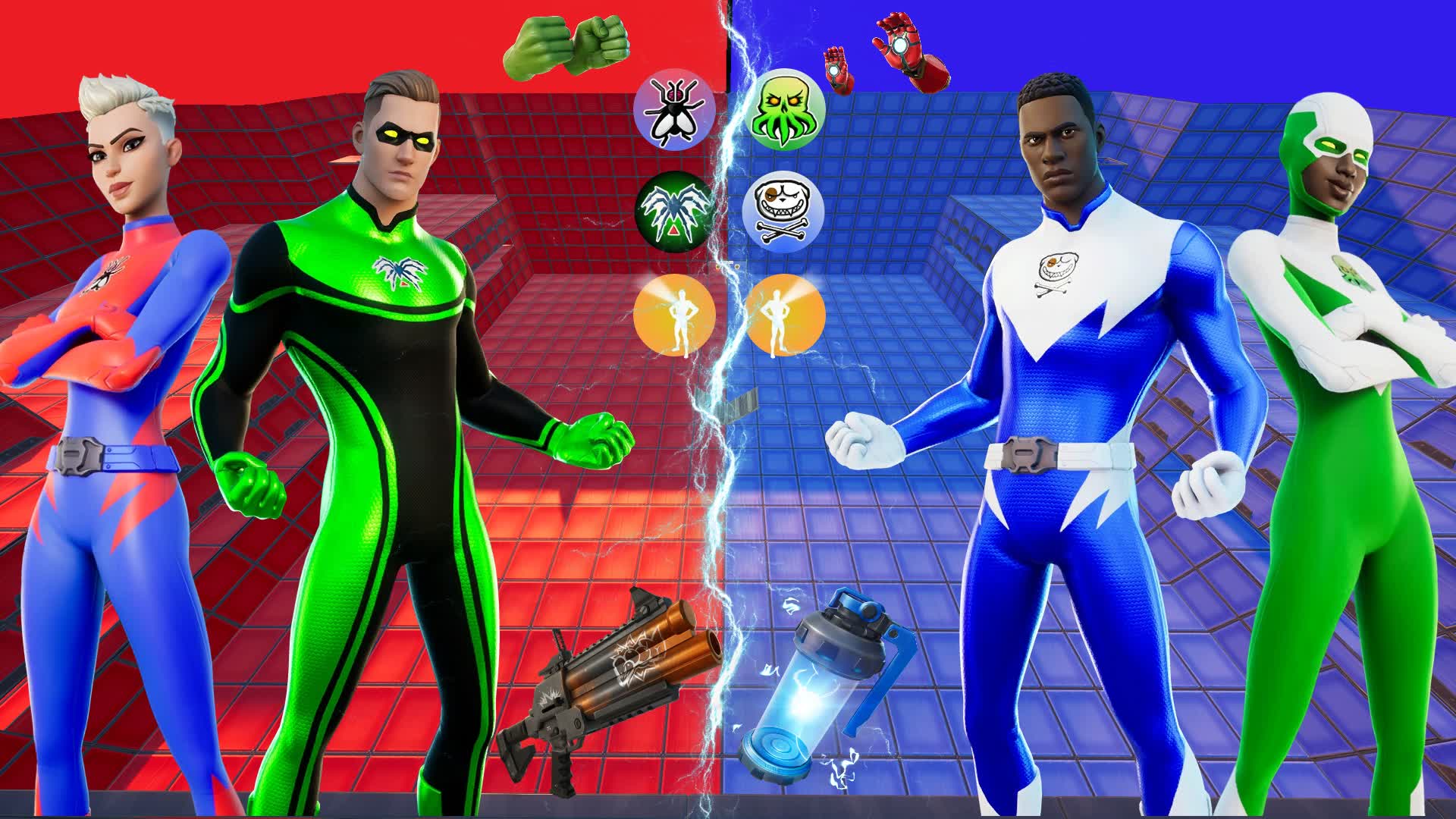 RED VS BLUE | HEROES! | RANKED! [ laviiva ] – Fortnite Creative Map Code