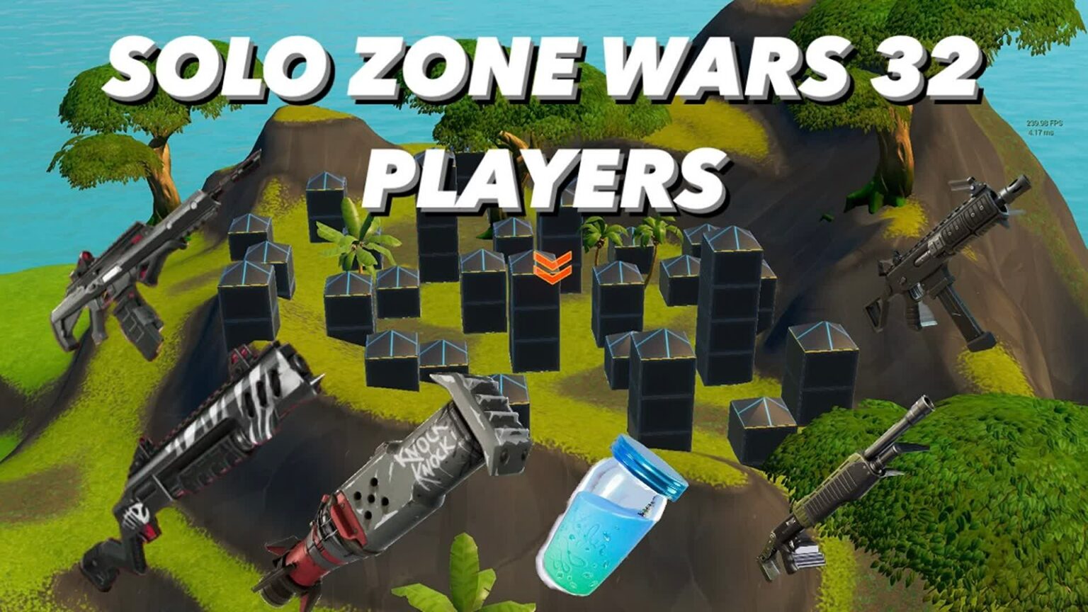 SOLO ZONE WARS 32 PLAYERS [ inteleptul1 ] – Fortnite Creative Map Code