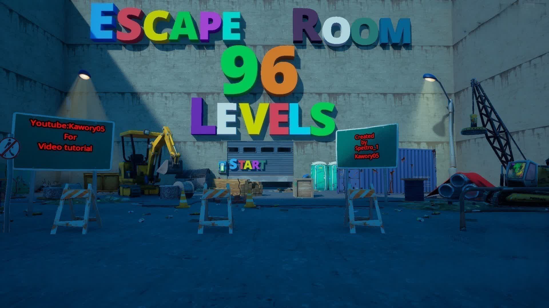 Escape Room 96 levels [ kawory05 ] – Fortnite Creative Map Code