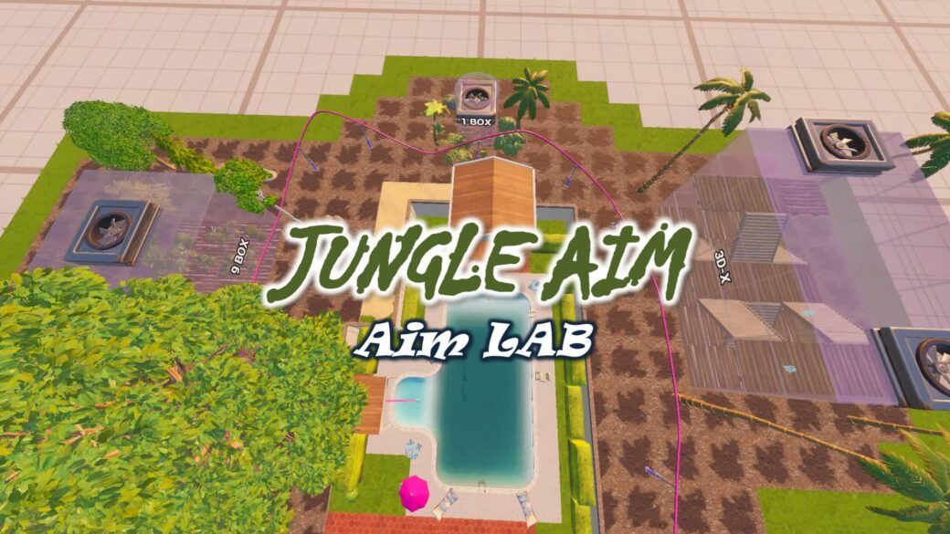 「JUNGLE AIM」Lab [ mocha551 ] – Fortnite Creative Map Code