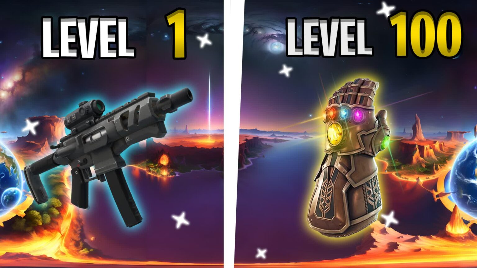 ⭐ GALAXY GUN GAME [ fridge ] – Fortnite Creative Map Code