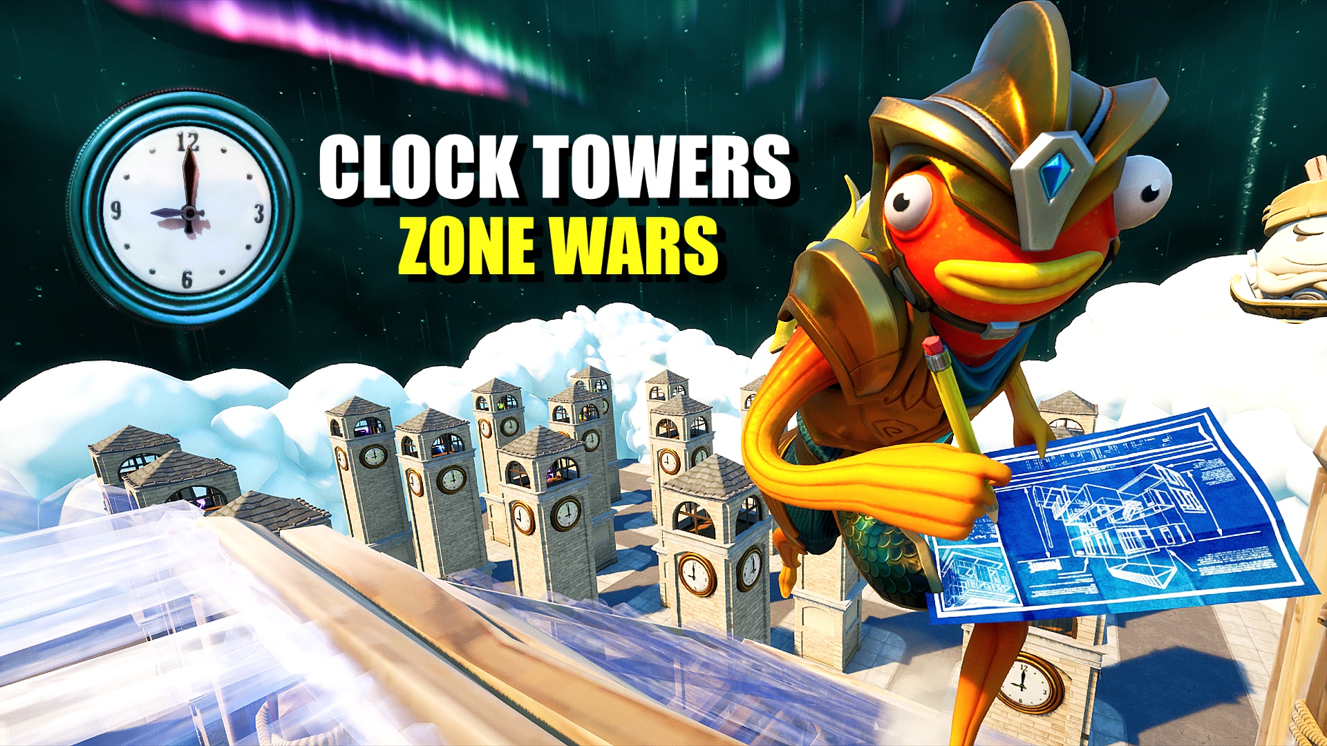 CLOCK TOWER ZONE WARS⭐ [ arcaderoom ] – Fortnite Creative Map Code