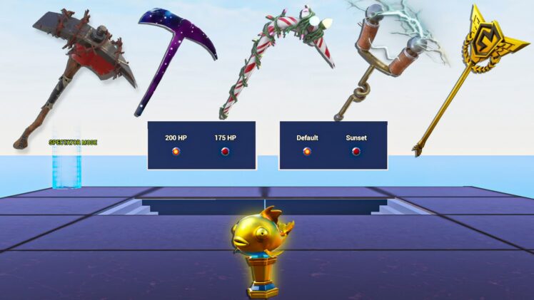 🆕ALL PICKAXES AND ITEMS 1V1🔫 [ snlv ] – Fortnite Creative Map Code