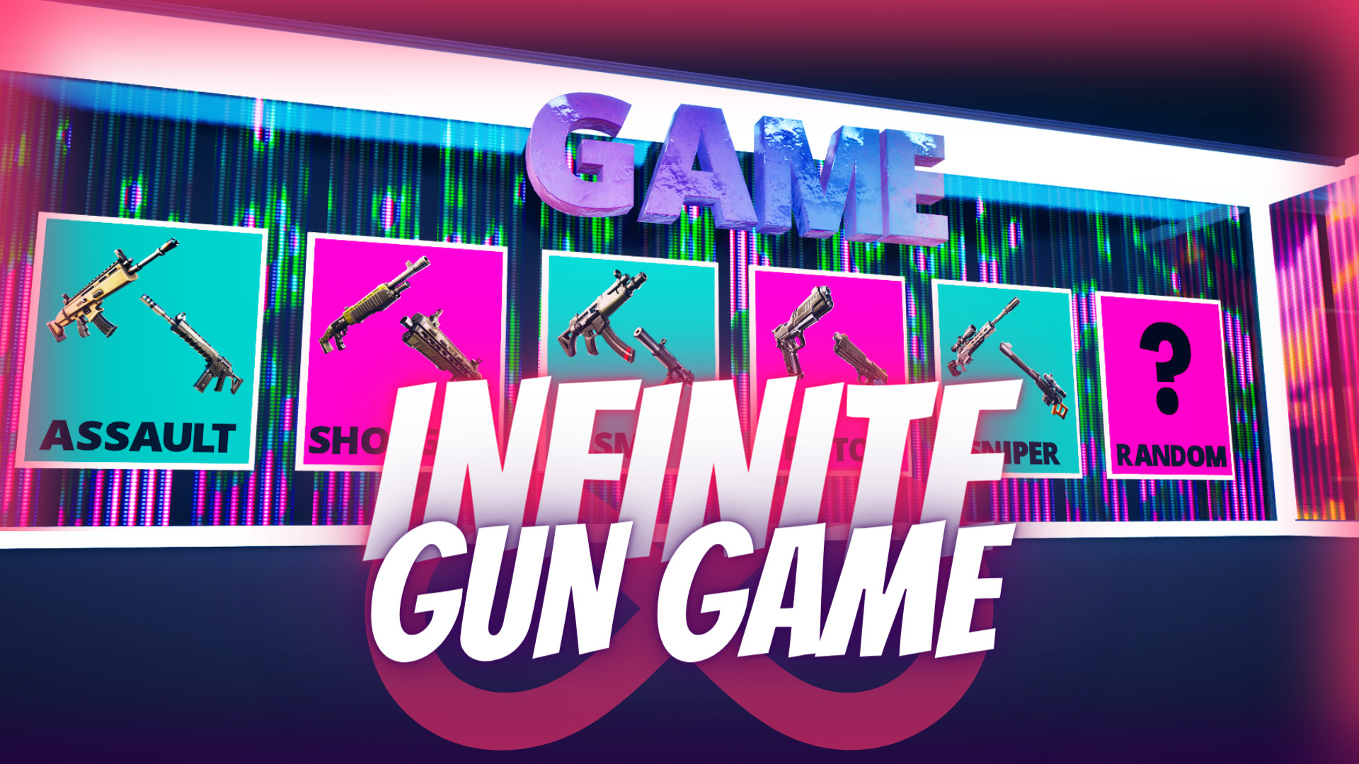 ♾️ Infinite Gun Game 🔫 [ Out Crash Studios ] – Fortnite Creative Map Code