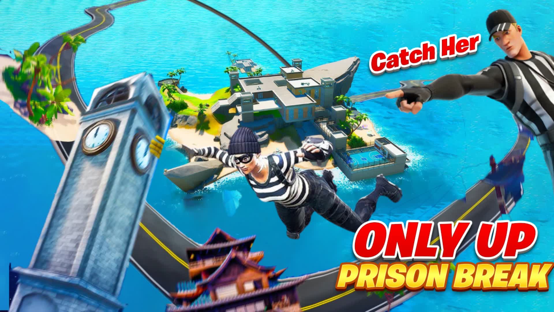 Only Up Prison Break [ lockehz ] – Fortnite Creative Map Code