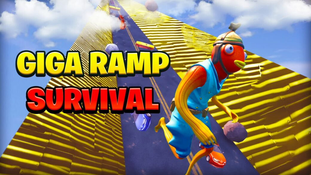 GIGA RAMP SURVIVAL [ yjy ] – Fortnite Creative Map Code